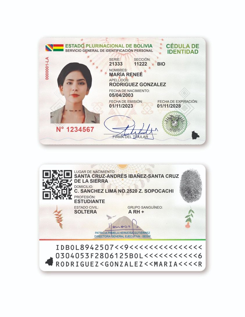 Nueva Cédula de Identidad cuanta con medidas de seguridad internacional ...